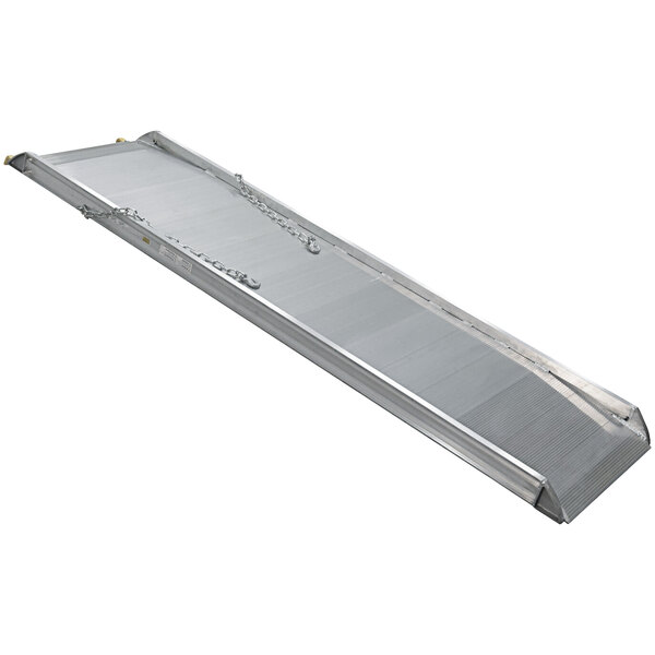 Vestil 87 5/16" x 28" Silver Aluminum Steel Hook Walk Ramp AWR-28-7B ...