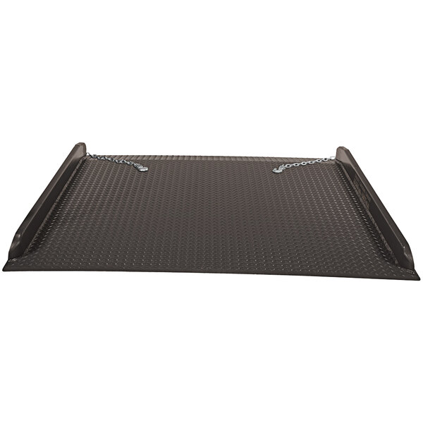 Vestil 60" x 60" Brown Steel Container Ramp with Side Rails CRS-6060-15 ...