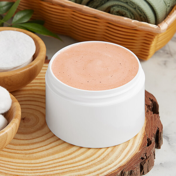 8 oz. White Double Wall Plastic Jar - 245/Case