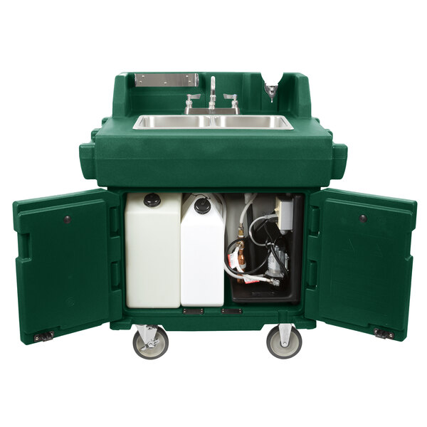 Cambro KSC402519 Green CamKiosk Portable Self-Contained Hand Sink Cart ...
