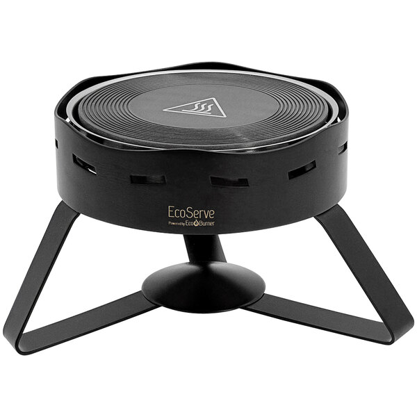 EcoBurner EB15004 EcoServe Round Small Waterless Chafer with Powder-Coated Black Legs by Eastern ...
