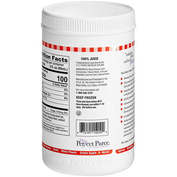 Perfect Puree Blood Orange Concentrate 30 oz. - 6/Case