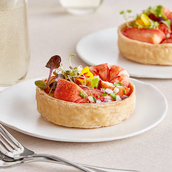 La Rose Noire 4" Extra Large Round Puff Pastry Tart Shell - 40/Case