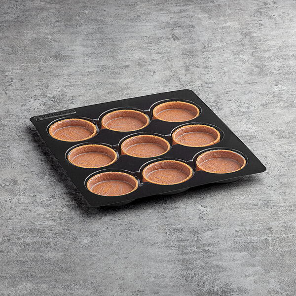 La Rose Noire 3 3/16" Large Round Graham Cracker Tart Shell - 45/Case