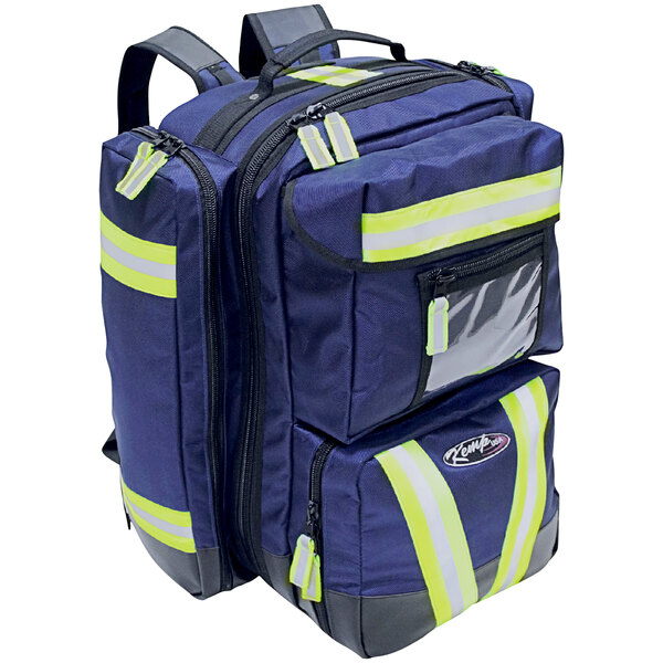 Kemp USA 10-115-NVY-PRE Navy Blue Premium Ultimate EMS Backpack