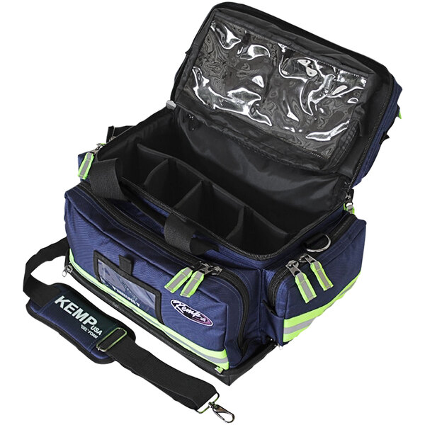 Kemp USA Navy Blue Large Premium Professional Trauma Bag 10-104-NVY-PRE