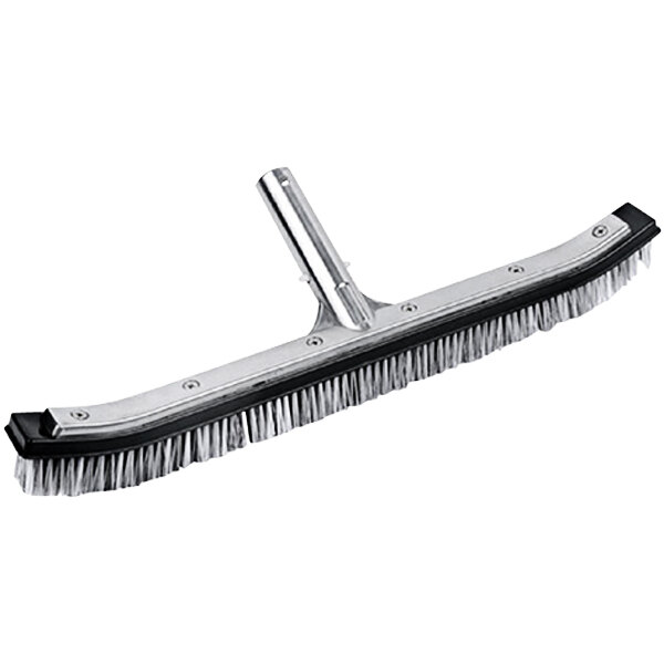 Kemp USA 18" Curved Aluminum Back Pool Brush with Nylon and Stainless ...