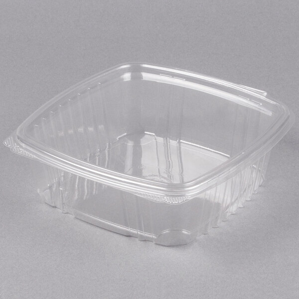 Genpak 48 oz. Clear Hinged Deli Container - 100/Pack