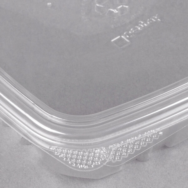 Genpak 48 oz. Clear Hinged Deli Container - 100/Pack