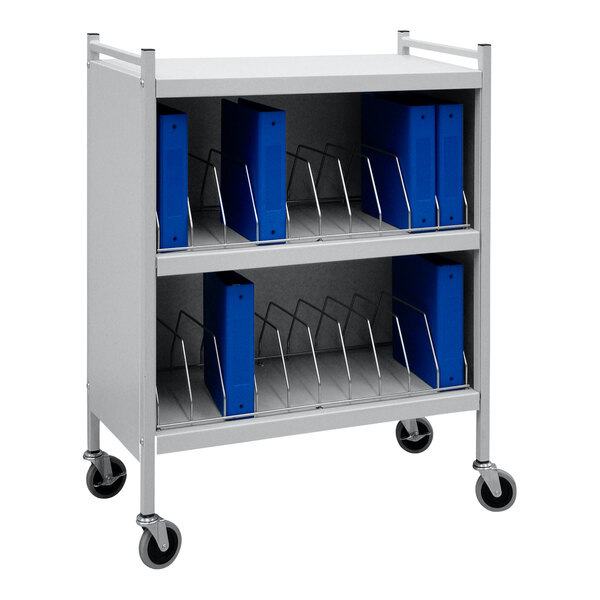 Omnimed Omnicart Light Gray 20-Binder Closed Cart 260120-LG