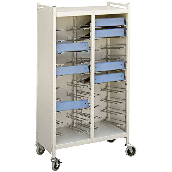 Omnimed Omnicart Beige 16-Binder Flat-Storage Closed Cart 264591-BG