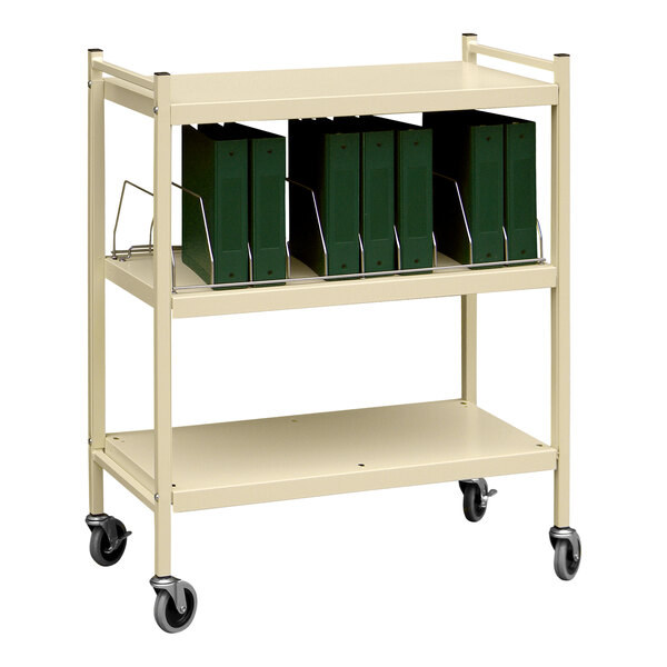 Omnimed Omnicart Beige 10-Binder Open Cart 260001-BG