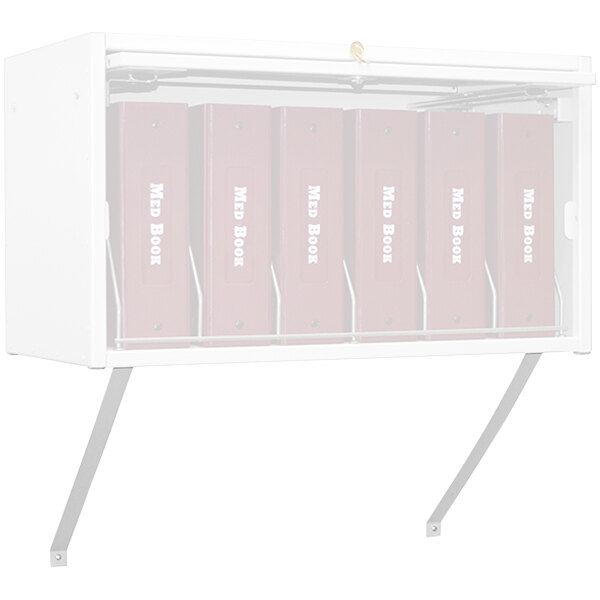 Omnimed Light Gray Wall Mounting Brackets for Cubbie File Racks 266015 ...