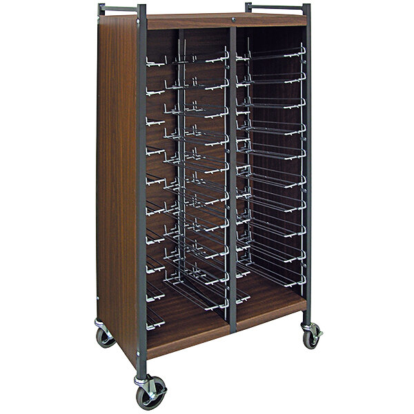 Omnimed Omnicart Woodgrain 16-Binder Flat-Storage Closed Cart 264591-WG