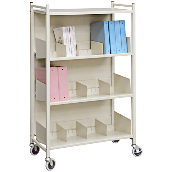 Omnimed Versa Beige 3-Shelf Open Style Cabinet Rack 262003-BG