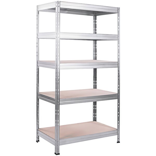 AR Shelving 16" x 35" x 71" 5-Shelf Galvanized Boltless Rivet ...