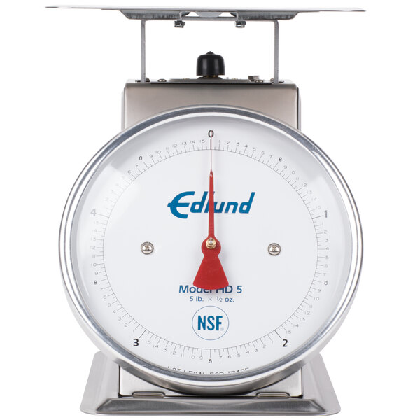 Edlund HD-5DP Heavy-Duty 5 lb. Portion Scale with 8 1/2" x 8 1/2 ...