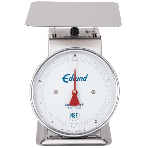 Edlund HD-5DP Heavy-Duty 5 lb. Portion Scale with 8 1/2" x 8 1/2 ...