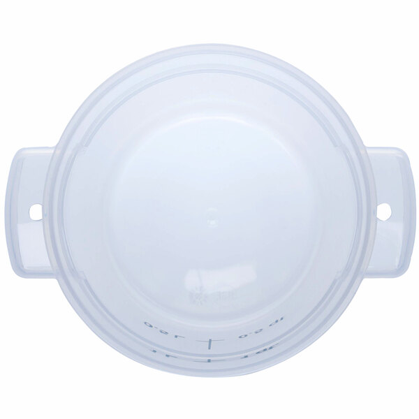 Carlisle 1 Qt. Clear Round Polypropylene Food Storage Container