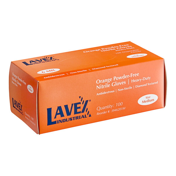 Lavex Industrial Nitrile 6 Mil Heavy-Duty Powder-Free Diamond-Textured ...