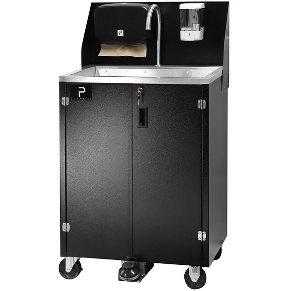 Paragon 4560 Pro Series Black Stainless Steel Portable Hand Sink