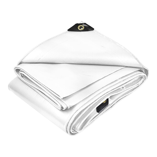 ProTarp 12' x 20' White Extreme Heavy-Duty Weatherproof 22 Mil Poly ...