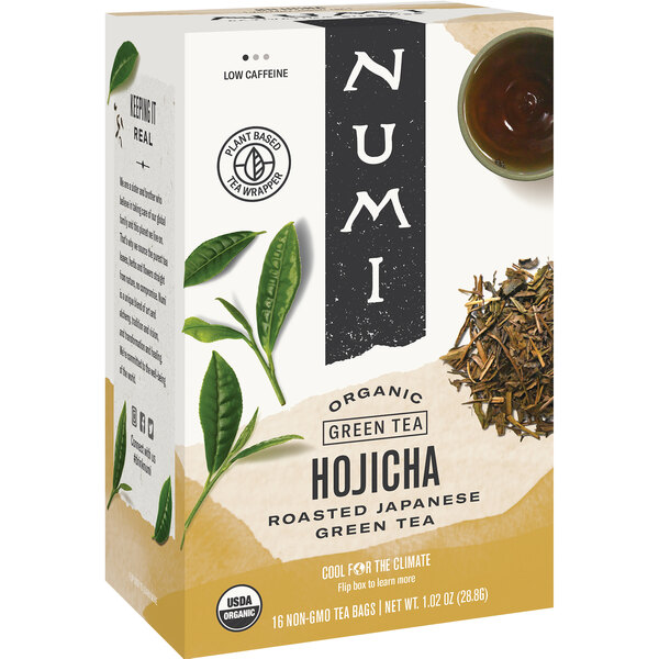 Numi Organic Hojicha Tea Bags - 16/Box