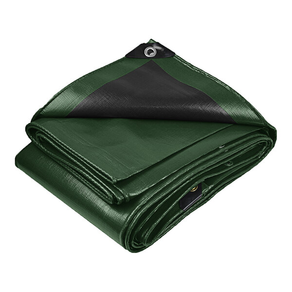 ProTarp 40' x 80' Green / Black Extreme Heavy-Duty Weatherproof 22 Mil ...