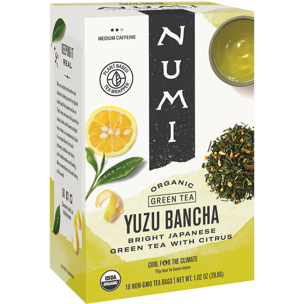 Numi Organic Yuzu Bancha Tea Bags - 16/Box
