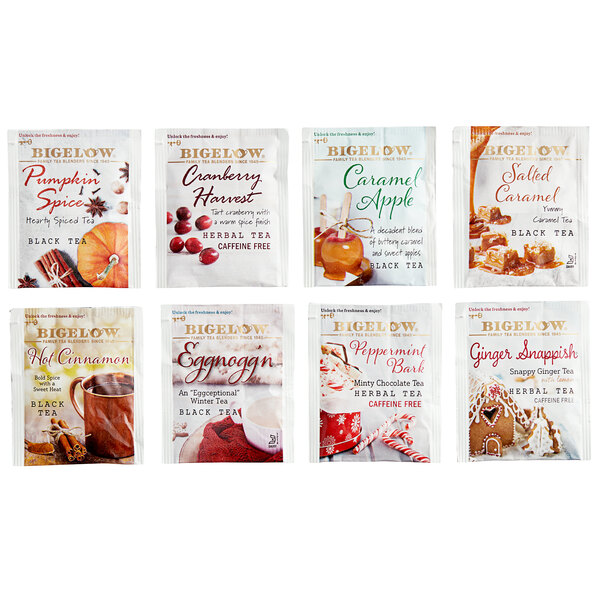 Bigelow Seasonal Tea Bag Variety Tray Pack - 64/Box