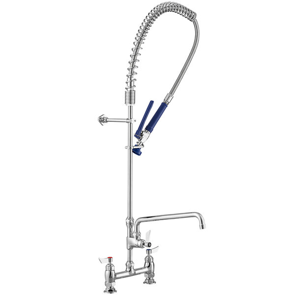 Waterloo 1.15 GPM Deck-Mounted Pre-Rinse Faucet with 8" Centers and 14 ...