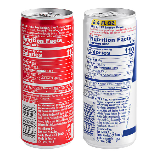 Red Bull Original and Watermelon Assorted Variety Energy Drink 8.4 fl ...