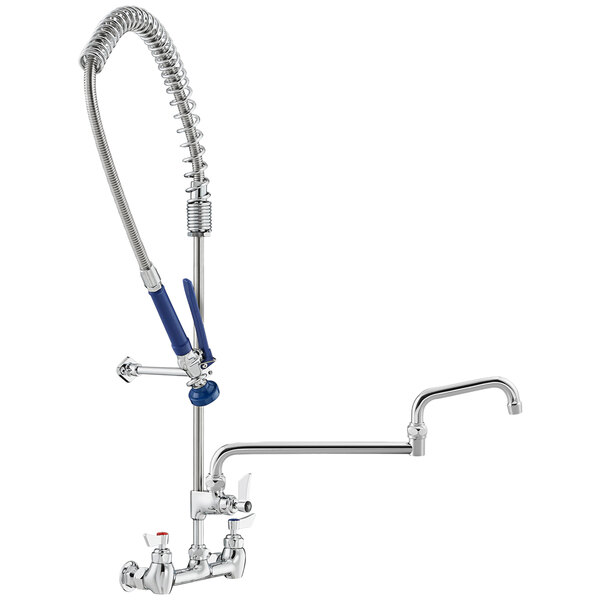 Waterloo 1.15 GPM Wall-Mounted Pre-Rinse Faucet with 8" Centers and 18 ...