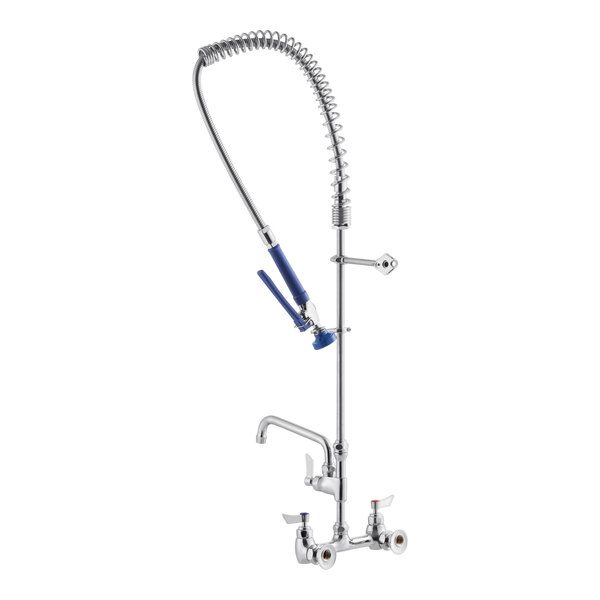 Waterloo 1.15 GPM Wall-Mounted Pre-Rinse Faucet with 8" Centers and 8 ...