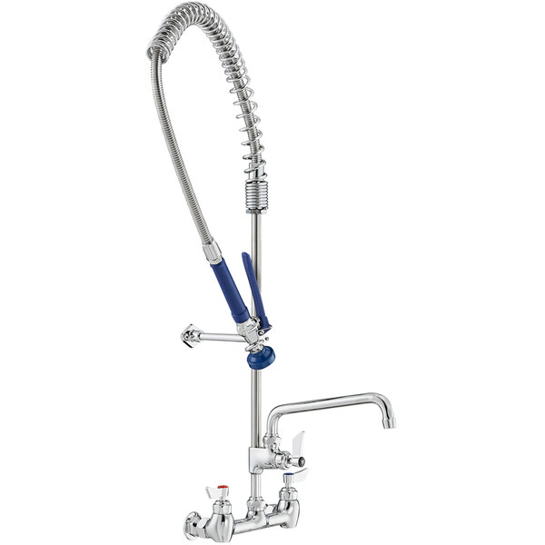 Waterloo 1.15 GPM Wall-Mounted Pre-Rinse Faucet with 8" Centers and 10 ...