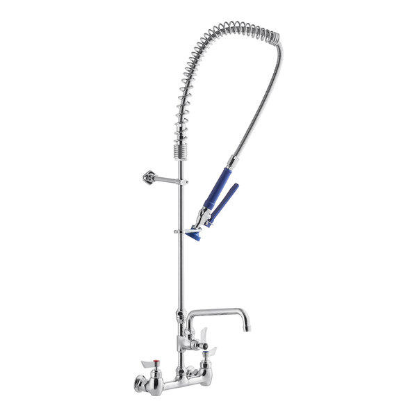 Waterloo 1.15 GPM Wall-Mounted Pre-Rinse Faucet with 8" Centers and 10 ...
