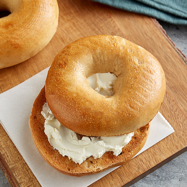 Original Bagel Frozen New York Style Apple Cinnamon Bagel 4.5 oz. - 75/Case