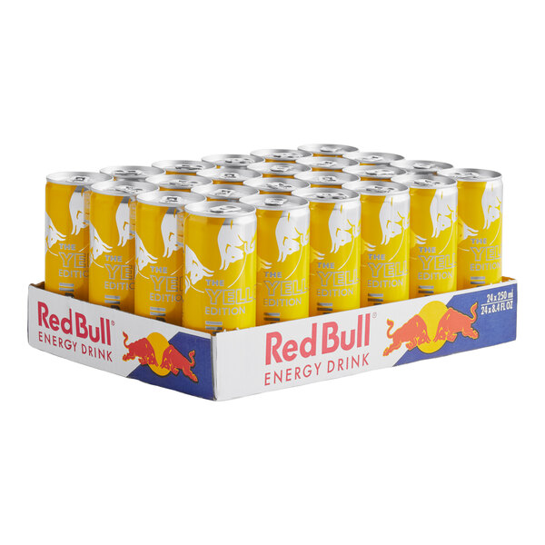 Red Bull Tropical Energy Drink 8.4 fl. oz. Can - 48/Case