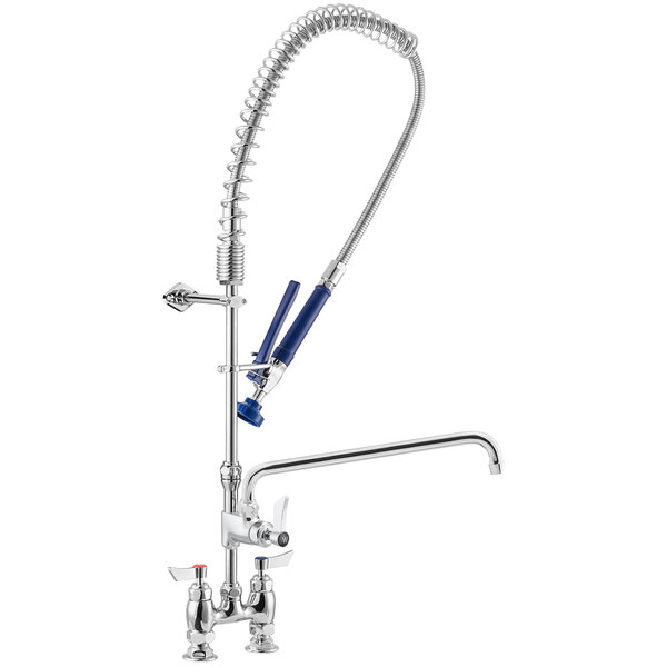 Waterloo 1.15 GPM Deck-Mounted Pre-Rinse Faucet with 4" Centers and 14 ...