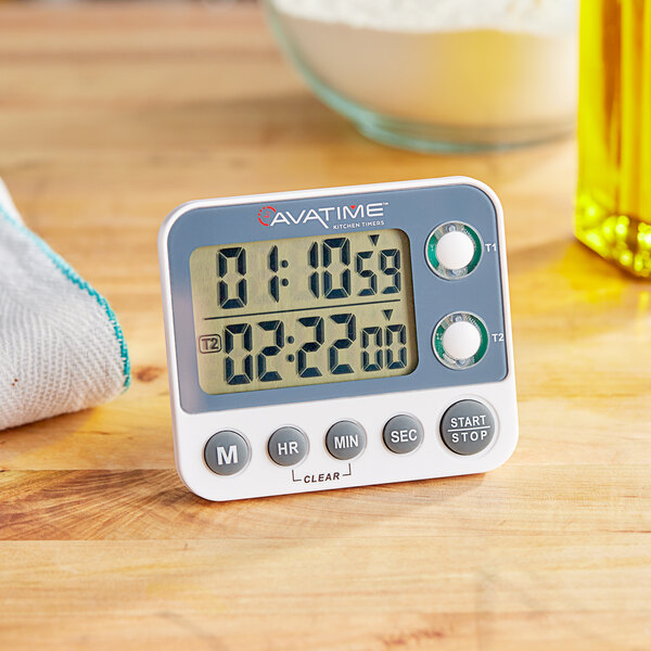 AvaTime Digital 99 Hour 2-Channel Kitchen Timer