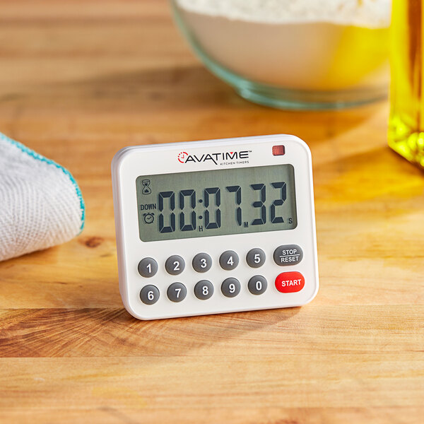 AvaTime Digital 99 Hour Quick Set Kitchen Timer