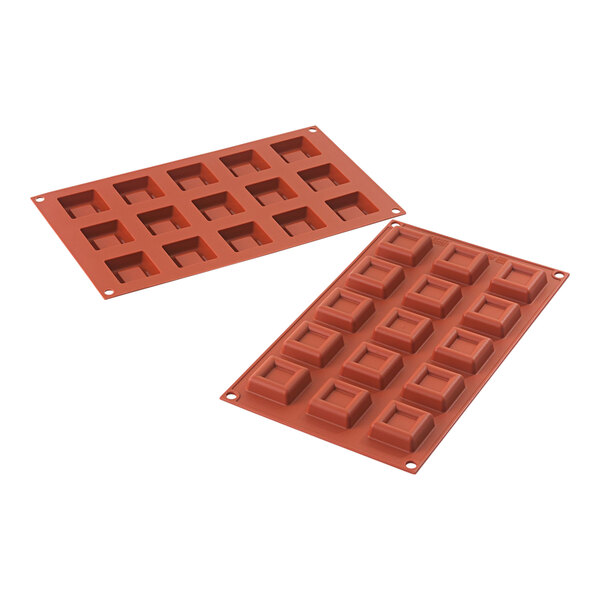 Silikomart Mini Dessert 15 Compartment Square Silicone Baking Mold - 1 ...