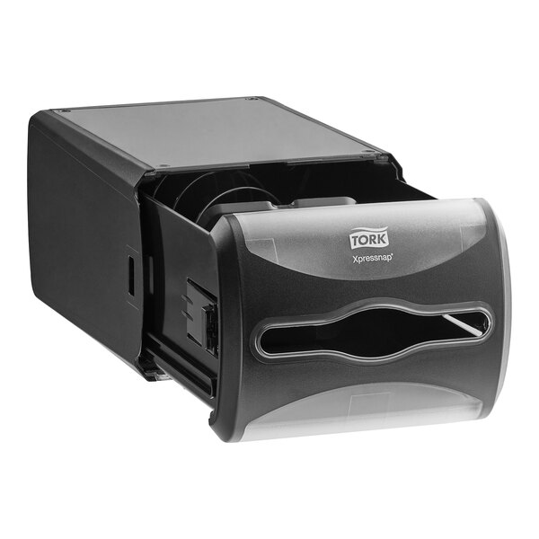 Tork Xpressnap 6432000 Black Countertop Interfold Napkin Dispenser N4