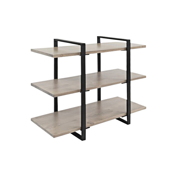Cal-Mil Aspen 28" x 12" x 24" 3-Tier Gray Pine Display Riser