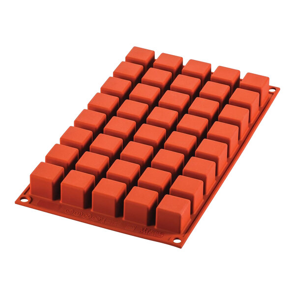 Silikomart 40 Compartment Cube Silicone Baking Mold - 15/16" x 15/16" x ...