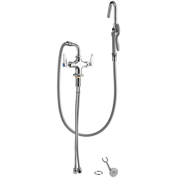 T&S B-0300-PFCR-LVB Deck Mount Pot / Kettle Filler with Dual Lever ...