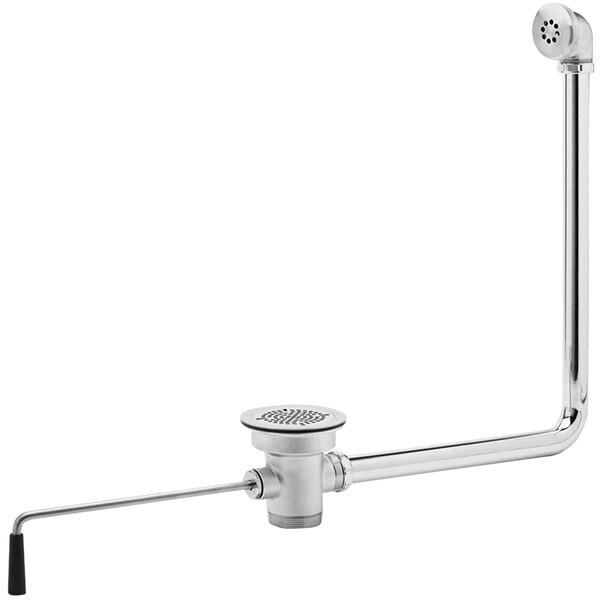 T&S B-3950-01-BSP Rotary Waste Valve with Twist Handle, Overflow Tube ...