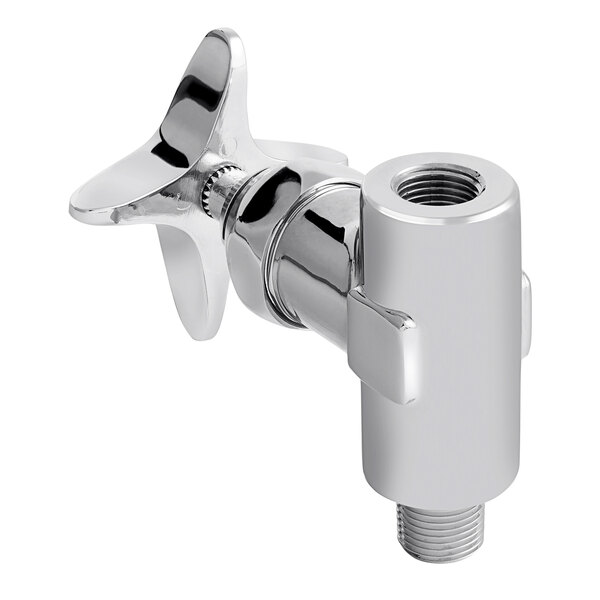 T&S 007010-40NS Cold Straight Stop Assembly with Four-Arm Handle and ...