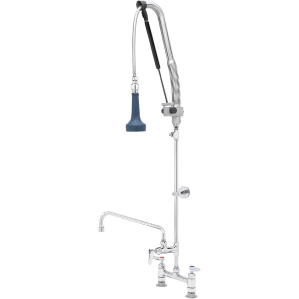 T&S B-0123-12CRB8TP Pre-Rinse Unit with 1.07 GPM Sprayer and Add-On ...