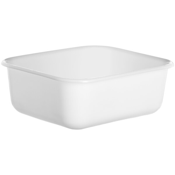 Choice 14 1/2" x 12 1/2" x 5" White Plastic Food Storage Box